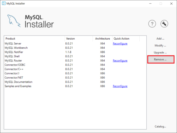 【mysql】workbenchを再インストールする（外部コンポーネントが例外をスローしました） Postgresweb ポスグレウェブ